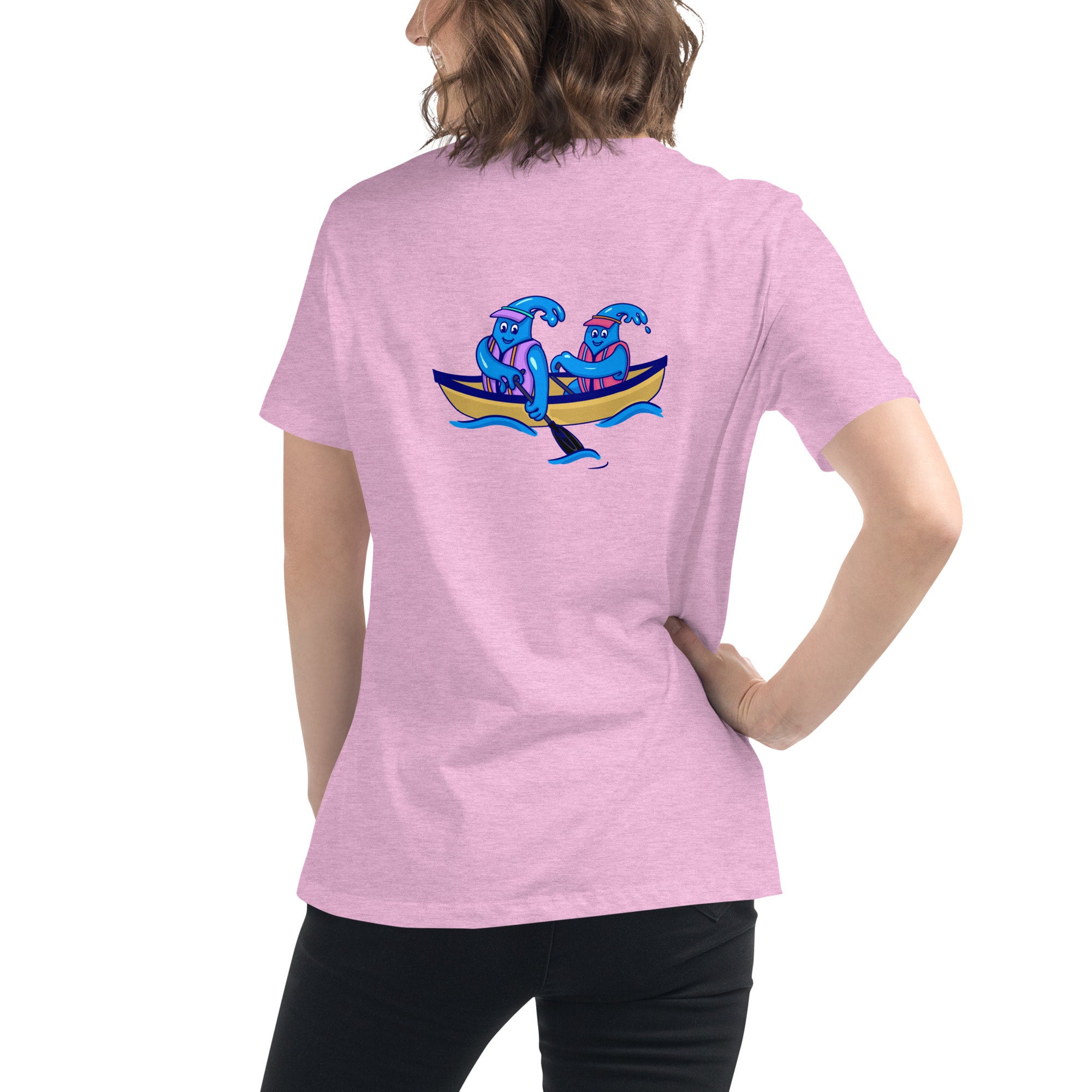 Women's Relaxed T-Shirt - Flow with Nature Canoeing Wavelet | Soulforce ...